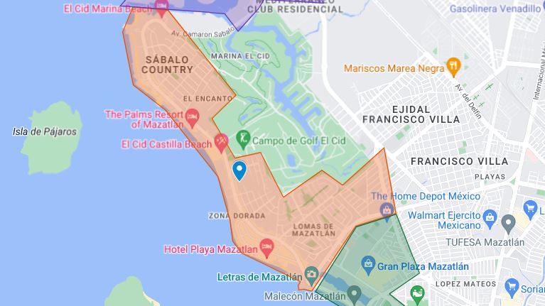 Zonas de Mazatlán | Turissio Mazatlán